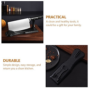 Hemoton 2Pcs Kitchen Knives Storage Racks Chef Cutters Holder Stand Knives Display Bracket Cutters Organizer Container Cutlery Storage Block