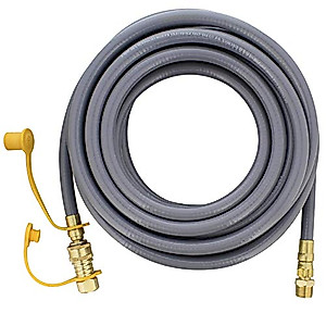 BISupply Natural Gas Grill Hose, 36ft - Flexible Gas Line Quick Connect Gas Hose 3/8in Female Flare to 3/8in Male Flare