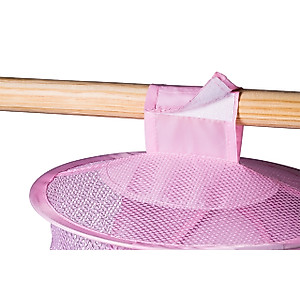 Handy Laundry 5 Tier Storage Organizer - 12" X 59" - Hang in Your Children's Room or Closet for a Fun Way to Organize Kids Toys or Store Gloves, Hats and Mittens. Attaches Easily to Any Rod. (Pig)