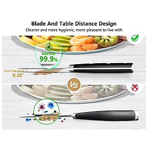 CoquusAid Paring Knife set, 2PCS small kitchen knife for fruit, 3.8 Inch Fruit knife and 2.75 inch Bird Beak peeling knife,Premium Germany Stainless Steel Ergonomic Handle,Elegant Black Ideal for Gift