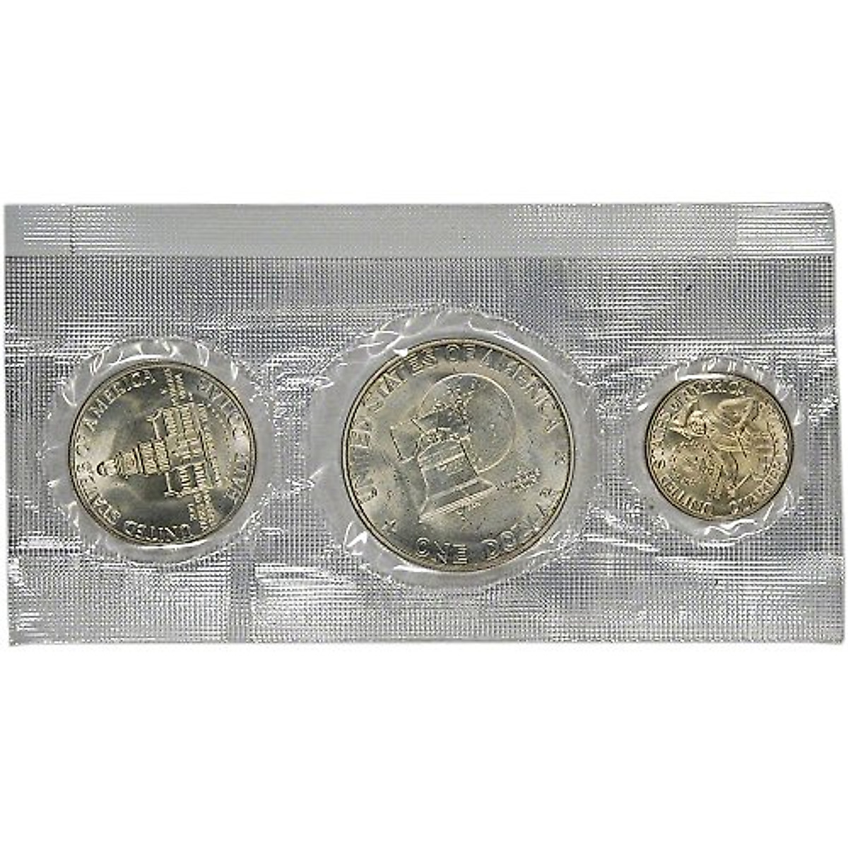 1976 US Mint Silver 3-pc Bicentennial Uncirculated Coin Set OGP Uncirculated