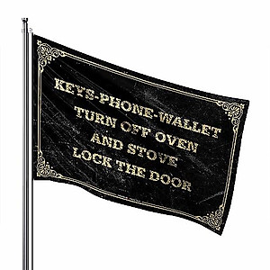 Stuff For Your Room Keys Phone Wallet Turn Off Oven And Stove Lock The Door Flag Flag For Room Guys Posters For College Dorm (Color : Colour, Size : 152X244CM)