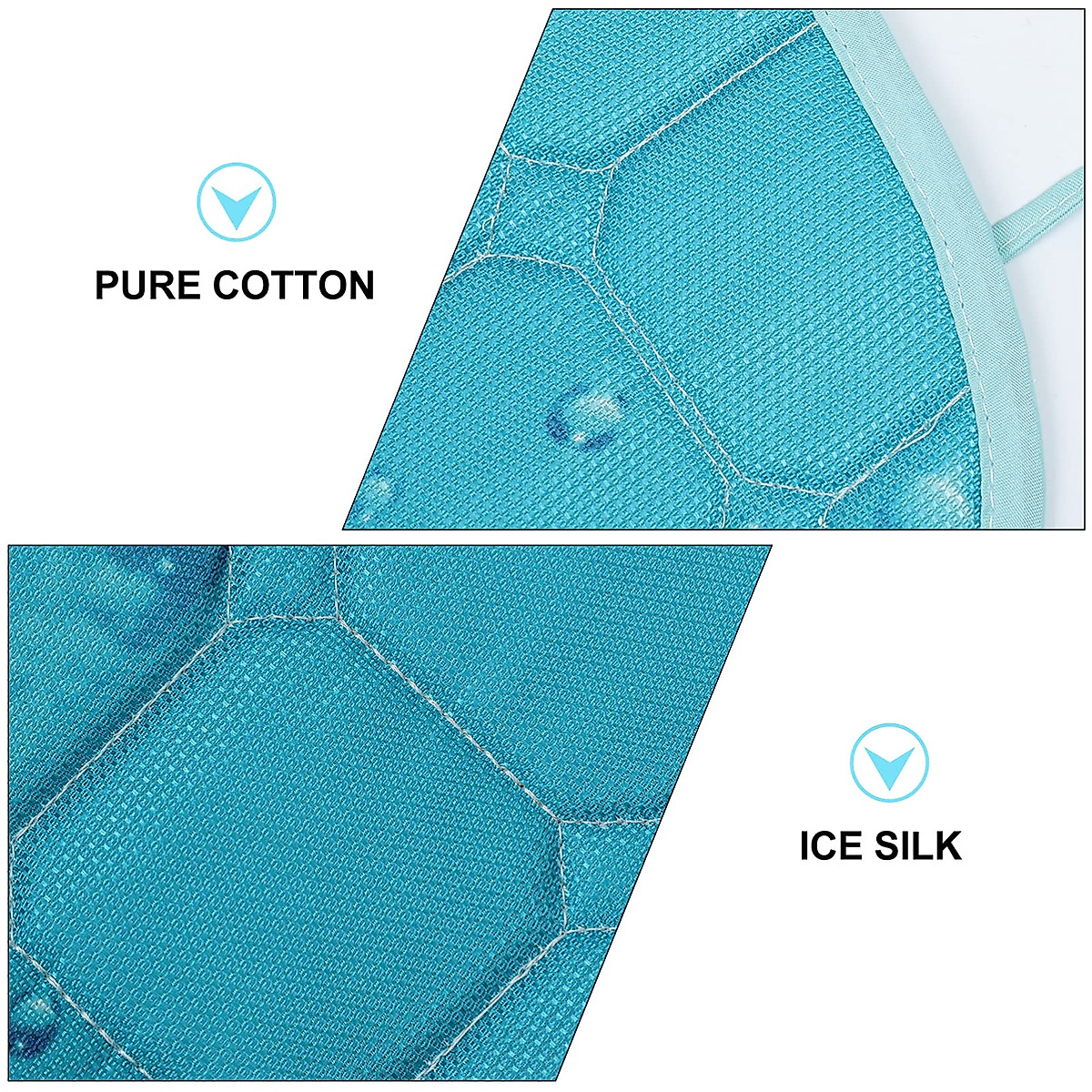 Kisangel Baby Seat Liner Ice Silk Infant Stroller Cooling Mat Breathable Seat Pad Anti- Slip Seat Cooler Summer Cushion for Newborns Infants Toddlers Green