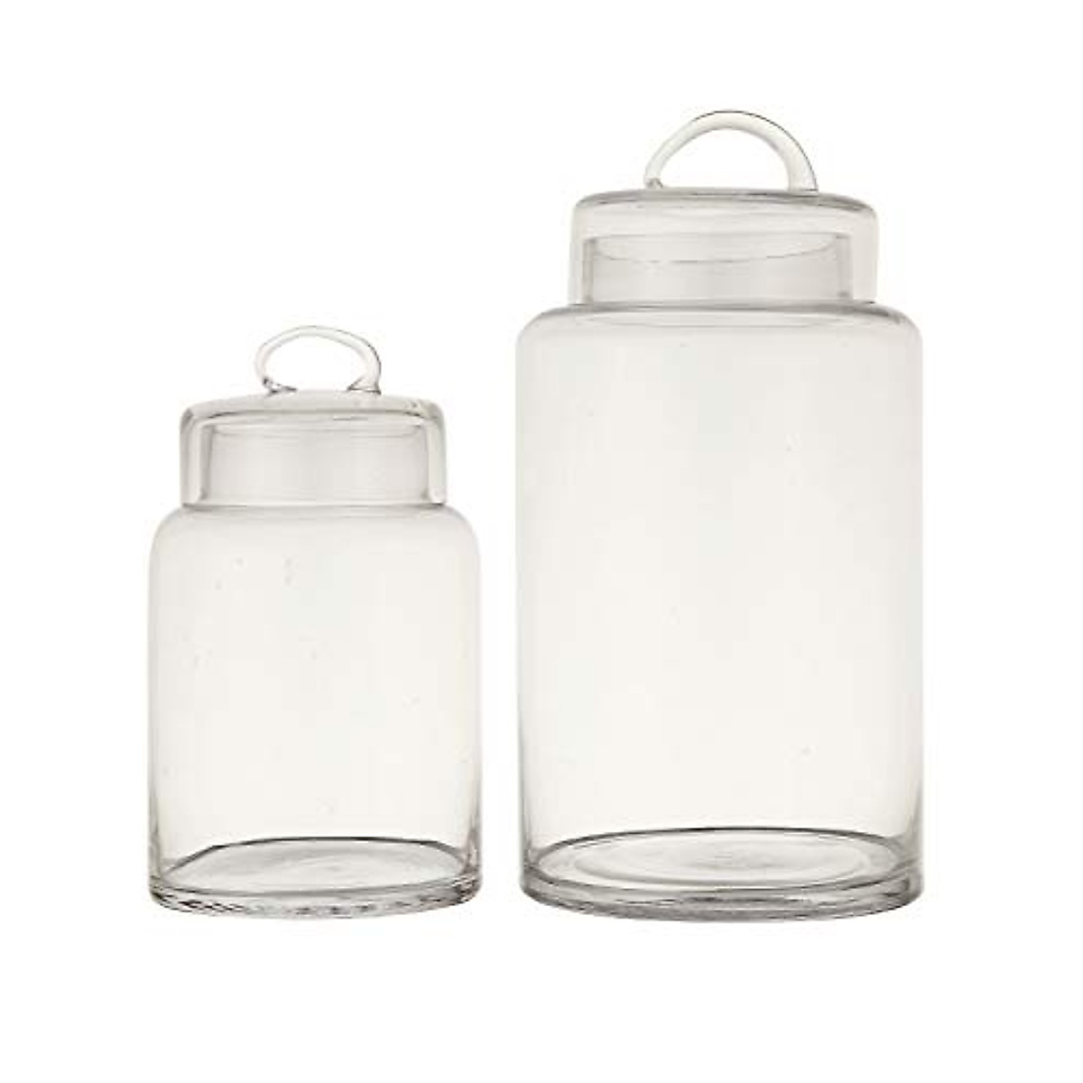 Large Clear Glass Container with Lid