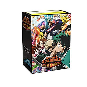 Jasco My Hero Academia Collectible Card Game Plus Ultra Fight Card Sleeves | 100 Dragon Shield Art Sleeves | Card Game Holder | PVC and Acid-Free | Designed for Use with TCG and LCG Games | Made