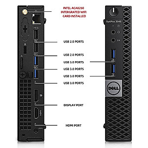 Dell OptiPlex 3040 Desktop Computers Micro PC,16GB Ram New 1TB SSD,i5-6500T 2.5GHz Mini PC (Renewed)