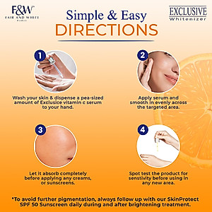 Fair & White Exclusive, Vitamin C Serum – 30 ml / 1 fl oz – Skin Brightening Serum