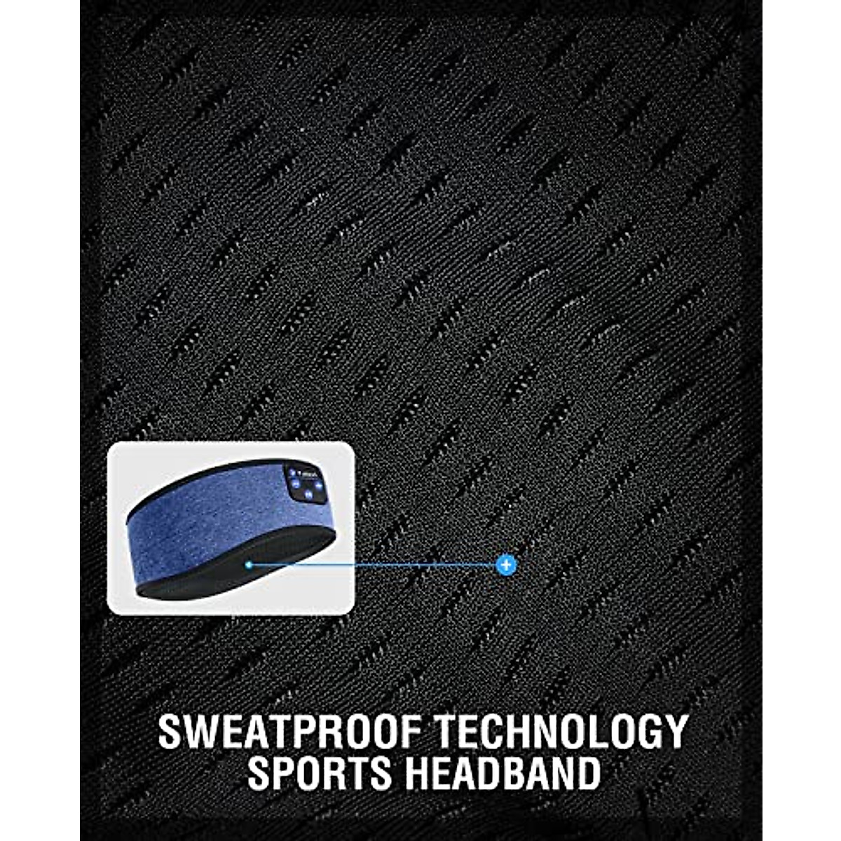 Fulext Sleep Headphones,Headband Headphones 10Hrs Bluetooth Headband with Cozy Earbuds Comfortable Sleeping Headphones for Side Sleepers, Sleep & Lounge Gift Idea for Women Men