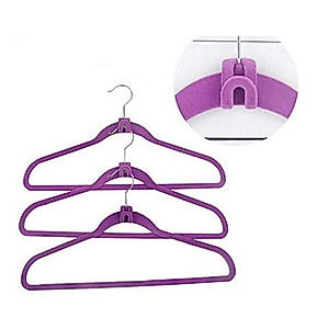 WOIWO 10Pcs Cascading Hanger Hooks Connector for Stack Clothes,Space-Saving Attachment Huggable Style Hangers