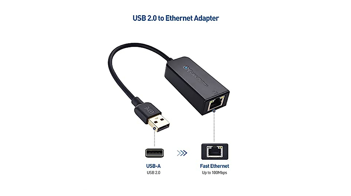 Cable Matters USB to Ethernet Adapter - Fast 10/100 Mbps Network