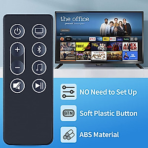 New 843299-1100 Sound Bar Replacement Remote Control Compatible for Bose Smart Soundbar 300