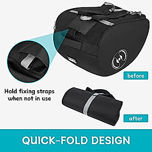 Padded Car Seat Travel Bag for Airplane, Compatible with Doona Car Seat Stroller, Durable Infant Car Seat Bags with Lockable Zipper, Foldable Gate Check Stroller Bag Backpack for Baby Travel Essential