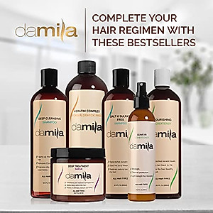 damila Keratin Leave In Conditioner Spray for Fine, Dry, Damaged and Curly Hair - Detangles and Protects Against Heat - Sulfate and Paraben Free (8.12 Fl Oz (Pack of 1))