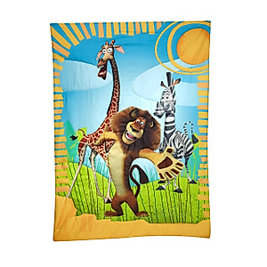 Disney DreamWorks Animation Madagascar Behold My Mane 4 Piece Toddler Bedding Set, Toddler, 1 Count (Pack of 1)