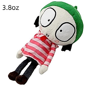 Cute Sarah and Duck Plush Toys, Soft Stuffed Animal Plush Doll Toys, Cartoon Anime Girl Sarah and White Duck Plush Toy Dolls, Birthday Gifts for Boys and Girls (Sarah 9.8Inch)