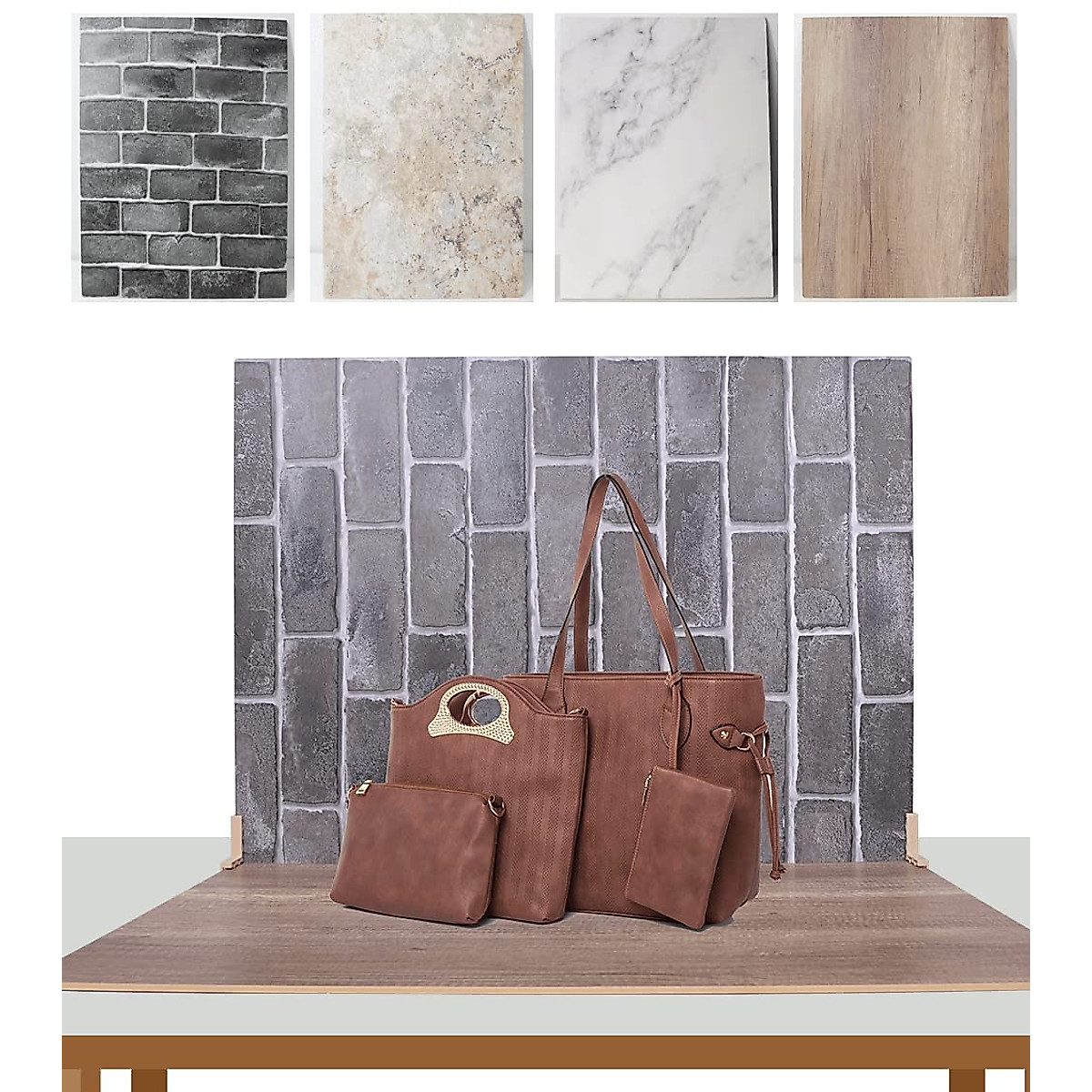 32x24in Photo Backdrop Boards for Flat Lay or Product Photography Background,Double-Sided Waterproof Food Photography Backdrop for Bloggers,Photographer and Online Seller