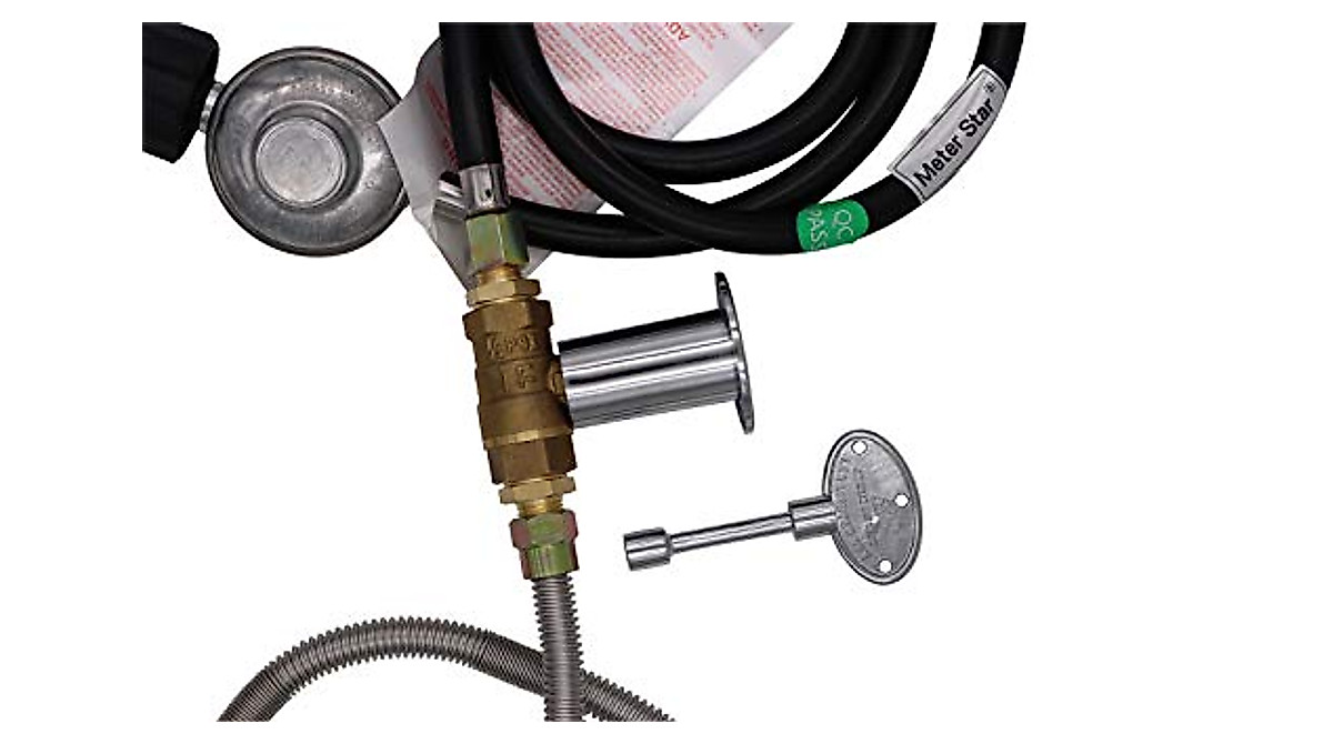 METER STAR Propane Fire Pit Regulator Kit up to 90,000 BTU