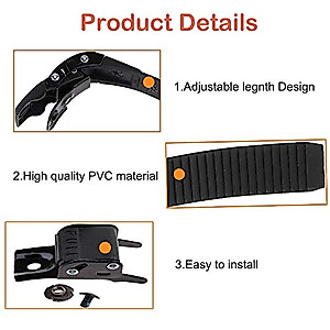 Grneric Roller Skate Strap, 2 Set Replacement Inline Roller Skate Shoes Energy Strap Buckles with Screws Suit for Men Women Kids Outdoor Skating Parts