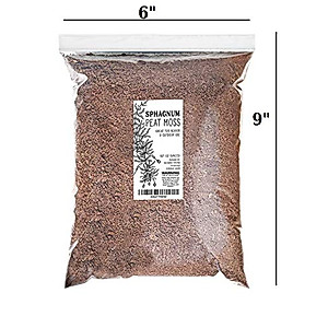 Natural Sphagnum Peat Moss (1 Quart), Gardening Soil additive and Carnivorous Plant Soil Media