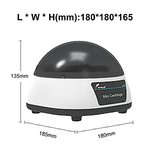 JOANLAB Mini Centrifuge Machine,4000rpm Lab Benchtop Centrifuge,2 Rotors for 0.2/0.5/1.5/2ml Micro tubex12 and 0.2ml 8/12 PCR stripex4