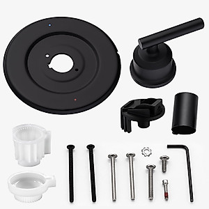 Compatible with Moen T2901BL Gibson Posi-Temp Valve Trim Kit Replacement, Matte Black Shower Trim Kit Shower Lever Handle (#2510 Valve Required)