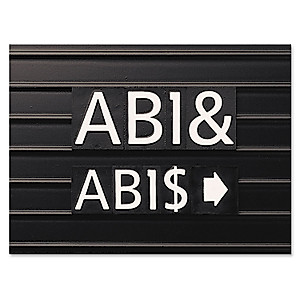 Quartet Character Set for Magnetic Letter Boards, 1-Inch H, White, 144/Set (QRTM1)