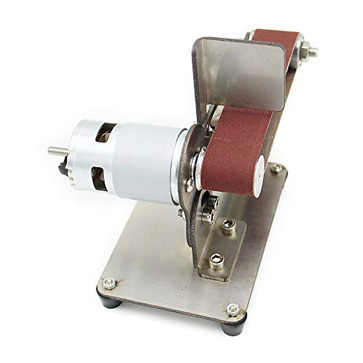 Belt Sander Electric Mini Belt Sander Grinder Polisher Sharpener Polishing Grinding Machine DIY Sand Mill Adjustable Speed Wood Sanding Tool (9000RPM 795 Motor, Adjustable Angle)