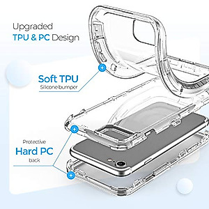 ORIbox Case Compatible with iPhone SE Case 2022/2020, Compatible with iPhone 7 Case, Compatible with iPhone 8 Case, Heavy Duty Shockproof Anti-Fall clear case