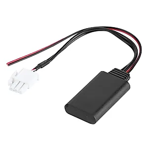 Qiilu 3-Pin AUX Bluetooth Adapter for Honda GL1800 Goldwing Car Bluetooth Wireless Audio Cable Adapter Stereo Music