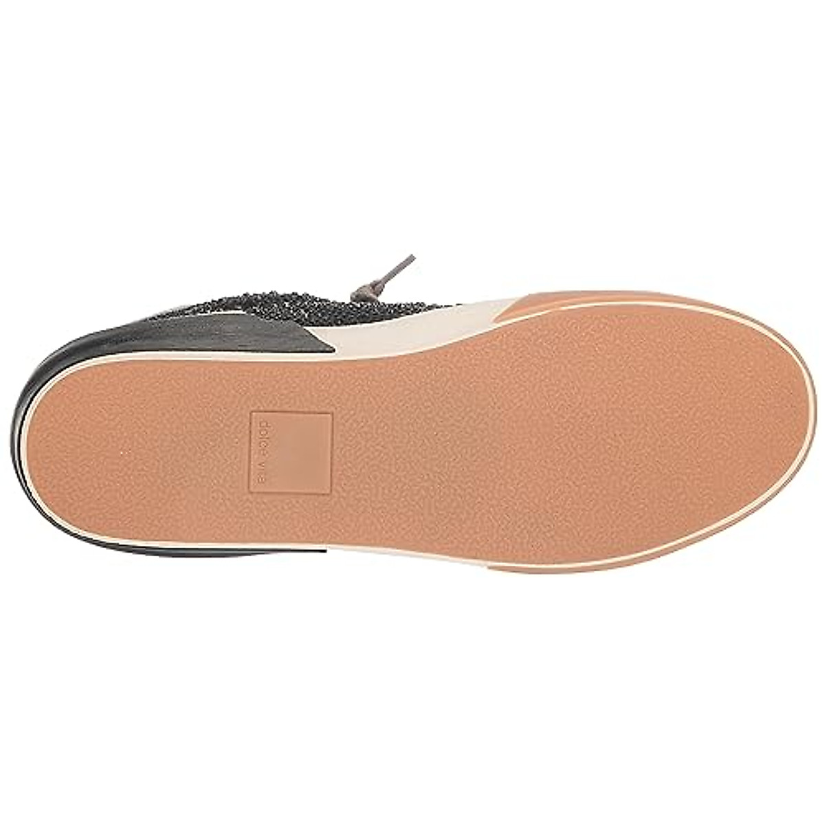 Dolce Vita Women's Zina Crystal Sneaker, Black Suede, 8