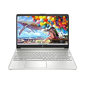 HP 2023 Newest 15.6 inch HD Display Laptop, Intel Core i3-1115G4 Processor, 16GB RAM, 512GB SSD, Intel UHD Graphics, Wi-Fi 6, Bluetooth, Windows 11 Home in S Mode, Natural Silver, Bundle with JAWFOAL