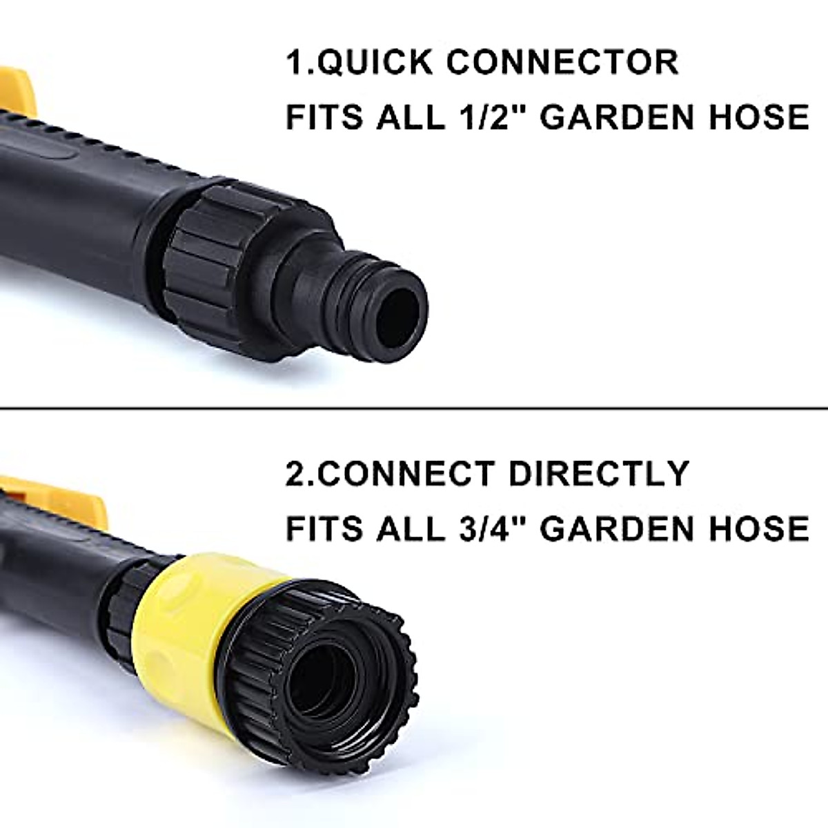 Mist Watering Wand For Hanging Baskets,25 Inch Spray Wand With Adjustable Nozzle, Car Pet Window Cleaning Tool, Great For Watering Seedbeds, Hanging Plants, Deck Plants.（90-degree curved nozzle）