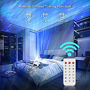 Vinwark Star Projector, Galaxy Projector, Northern Lights Aurora Projector for Bedroom with Music Bluetooth Speaker and White Noise, Starry Night Light Projectors for Kids Adults