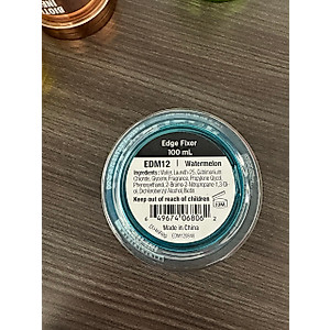 Red by Kiss Edge Fixer Hair Shine Gel, 24 Hour Max Hold, Non-Flaking, Biotin B7 Infused, Natural Styling, Professional Edge Control Wax, Perfect for Braiding (Watermelon)