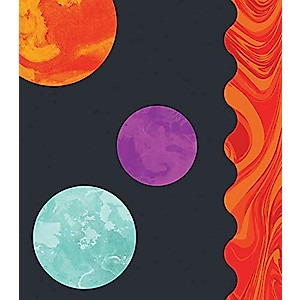 Carson Dellosa Galaxy 36-Piece Planets Bulletin Board Cutouts, Marble Planet Cutouts for Bulletin Board and Classroom Décor, Galaxy Classroom Cutouts, Space Classroom Décor