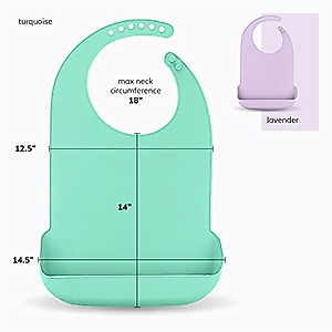 BraceAbility Clothing Protector Bibs - Adult Fun Washable Silicone Bibs for Alzheimers, Dementia Care, Disabled (Pack of 2)