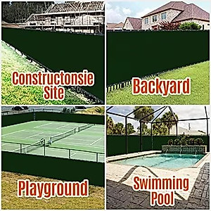 AofeiGa 180GSM 6ft x 50ft Fence Privacy Screen Heavy Duty Fence Cover Garden Wall Backyard Dark Green