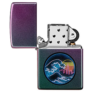 Zippo Great Vaporwave Iridescent Pocket Lighter, one Size