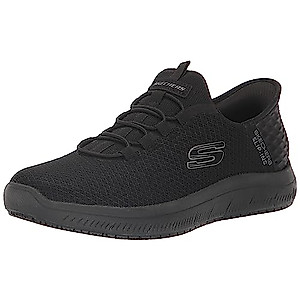 Skechers Men's Hands Free Slip-Ins Summits SR Colsin Food Service Shoe, BBK, 9.5 Wide