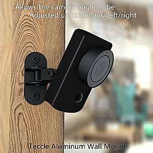 Teccle Metal Wall Mount Compatible with Simplisafe Camera，Easy to Mount on Wall or Ceiling， Perfect View Angle for Simplisafe Camera