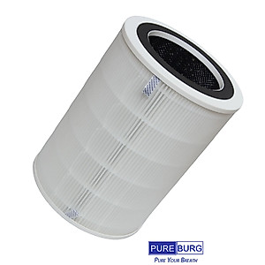 PUREBURG Replacement Filter Compatible with Proscenic A9 & Probreeze PB-P07 & Ganiza G300S, Insignia NS-APMWH2 BLITZHOME BH-AP450 TOnEnergy Air Purifier,H13 HEPA Activated Carbon