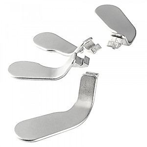 eXtremeRate 4 pcs Metal Stainless Steel Paddles Hair Trigger Locks Replacement Parts Video Games Accessories Kits for Xbox One Elite, Elite Series 2, Elite 2 Core Controller