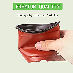 220 Pcs 4 Inch Plastic Plant Nursery Pots Seed Starting Pots Containers with 300 Labels