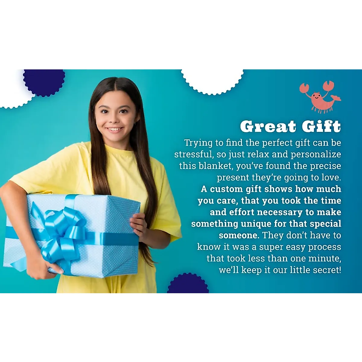 Personalized Fleece Blanket - Custom Throw Blankets for Adults Men Women Kids - Nautical Theme Navy Blue Anchor (Baby/Pet 30"x40")