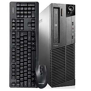 Lenovo ThinkCentre M91p SFF Refurbished Computer PC, Intel Core i7-2600, 16GB RAM, 2TB Hard Drive, DVD-RW, WiFi, VGA, DP, Windows10 Pro Business Desktop (Renewed)