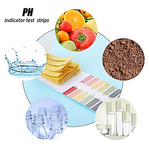 1 Pack/80 Strips pH Test Strips,Universal Litmus Indicator,pH 1-14 Indicator Paper,1-14 pH Testing Paper for Soap,Soil,Water,Fish Tank