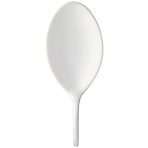 Restaurantware 4 Inch Porcelain Tasting Spoons 10 Fish Shape Porcelain Spoons - Microwave-Safe Oven-Safe White Porcelain White Tasting Spoons Chip-Resistant For Tastings Or Individual Portions