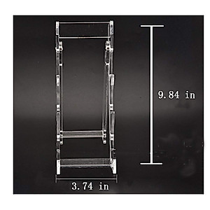 Knife Display Stand Arcylic (9.8×3.8 in) 2 Pcs,Fold