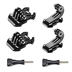 Helmet Adhesive Sticky Mounts and Buckle and Thumb Screws Accessory Kit,Compatible with GoPro Hero 11 10 9 8 Max Go Pro 7 6 5 4 3 3+ 2018 Session Fusion Insta360 DJI Osmo AKASO APEMAN Campark SJCAM