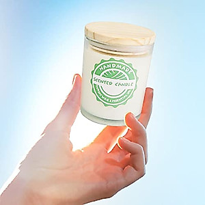 OSHINE Scented Soy Candle 2 Packs, Vanilla Aroma, Total 10.6 OZ Burn 80 Hrs, 8% Natural Essential Oils Glass Candles,100% Natural Soy Wax Gift Set for Women Bathing Yoga Birthday Christmas(Vanilla)